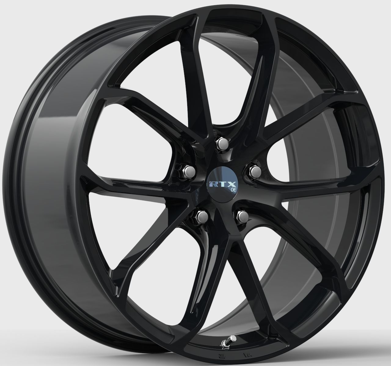 RTX Oe Mc-01 21x9.5 5x112 26 66.6 Gloss Black – The Wheel Shop CA INC