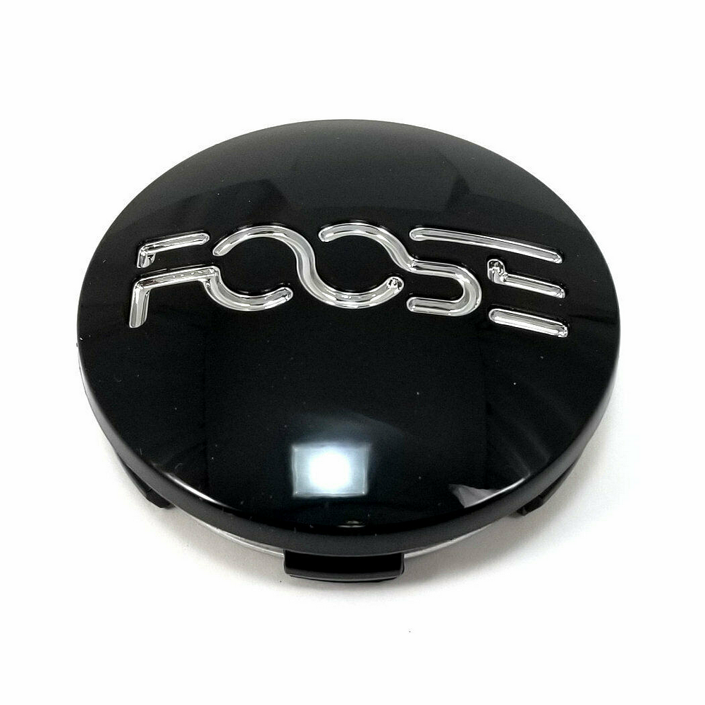 Foose Gloss Black 2.47" Snap In Cap – TheWheelShop.ca