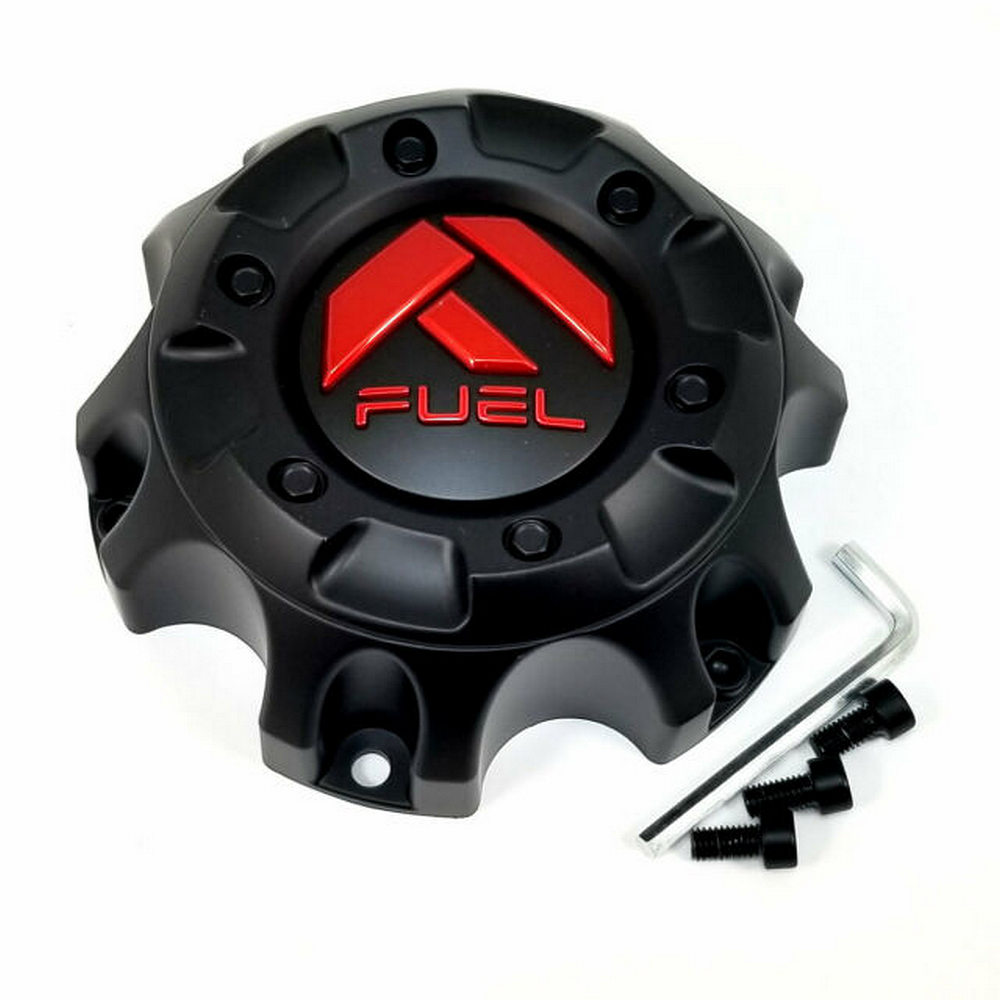 Fuel Cap 6 Lug Matte Black Red Tint – TheWheelShop.ca