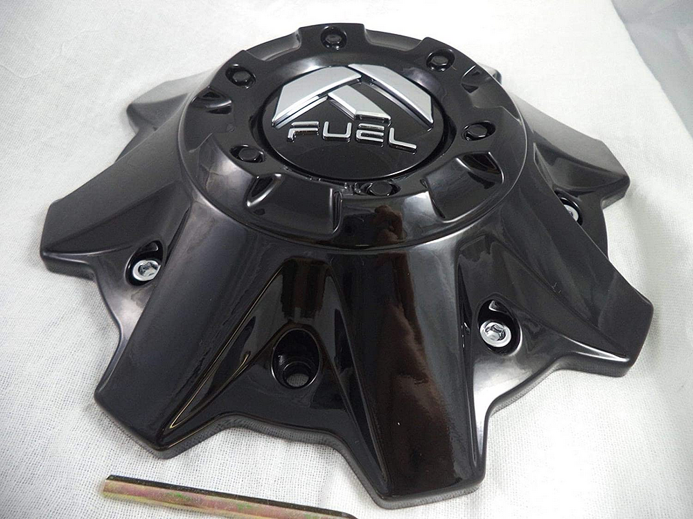 Fuel 8 Lug Gloss Black Cap (Flat Bottom) – The Wheel Shop CA INC