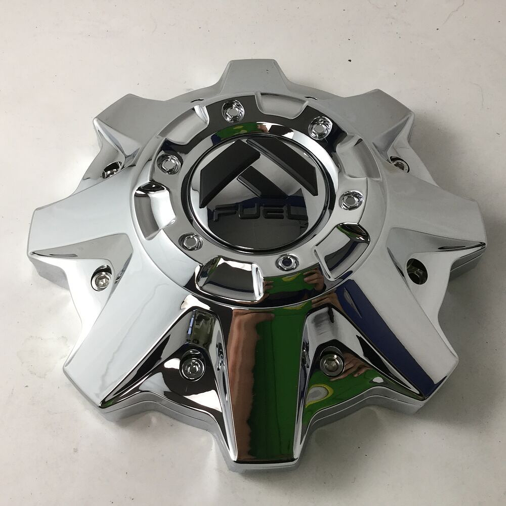 Fuel 8lug Cap W/ Riser Chrome – TheWheelShop.ca