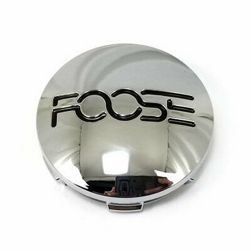 Foose 2.95"Flat Cap - chrome W/ Black Logo – The Wheel Shop CA INC