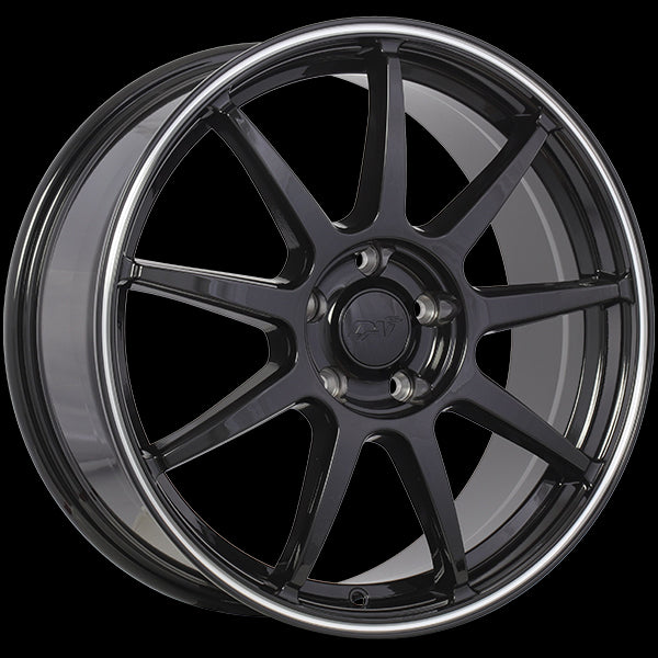 DAI Wheels Rev 16x6.5 4x100 41 73.1 Gloss Black - Machined Lip – The ...