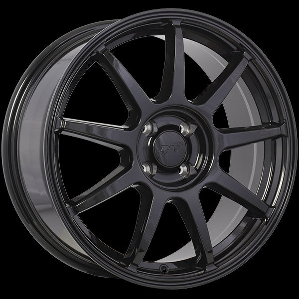 DAI Wheels Rev 17x7.5 4x100 40 73.1 Gloss Black – The Wheel Shop CA INC