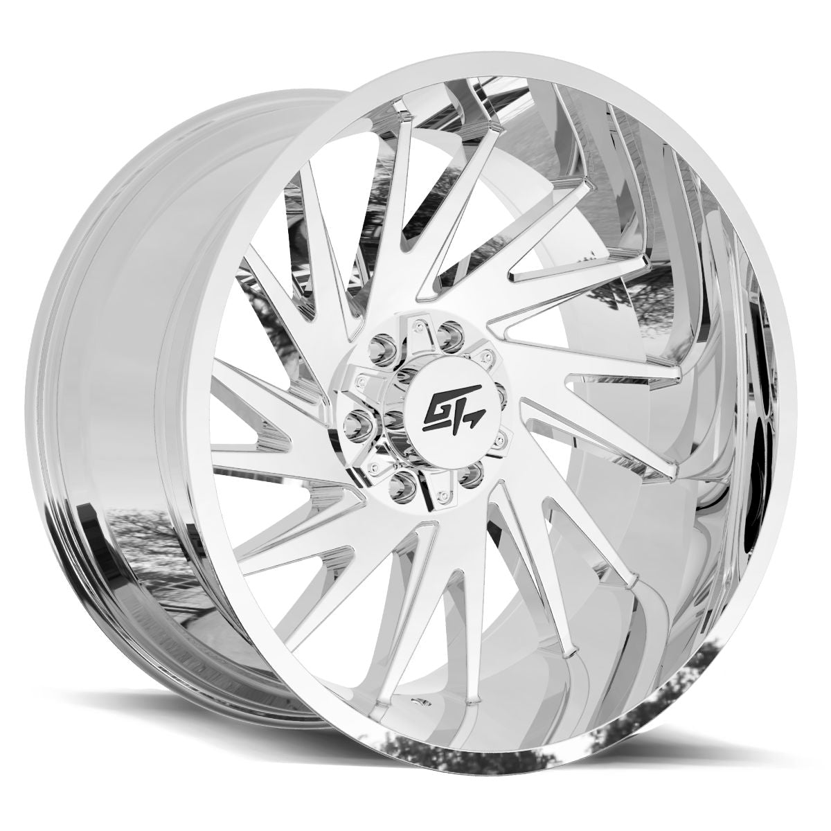 GT Offroad Tomahawk 22x12 8x165.1 / 8x170 -44 125.2 Chrome – The Wheel ...