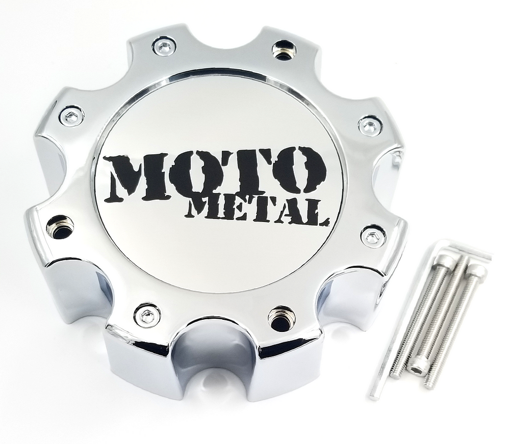 Moto Cap Chrome Tall 8lug - New Logo – The Wheel Shop CA INC