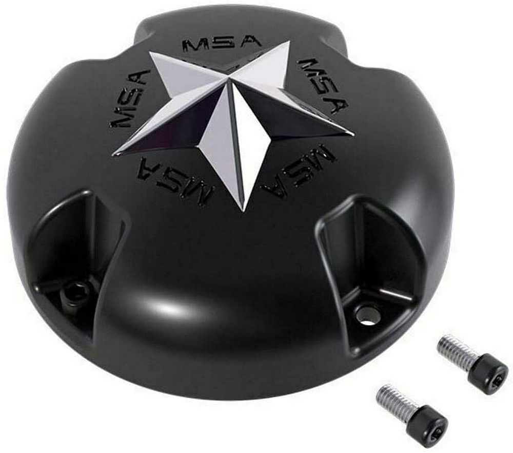 Msa Star Cap - Bolton Chr Star - F-blk – TheWheelShop.ca