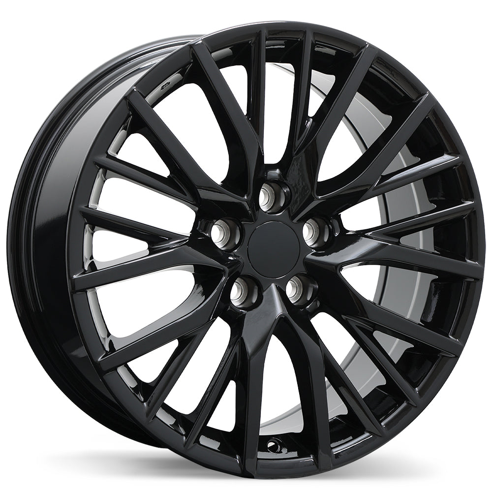 Replika R224 18x8.0 5x114.3mm +30 60.1mm Gloss Black (Flat Seats ...