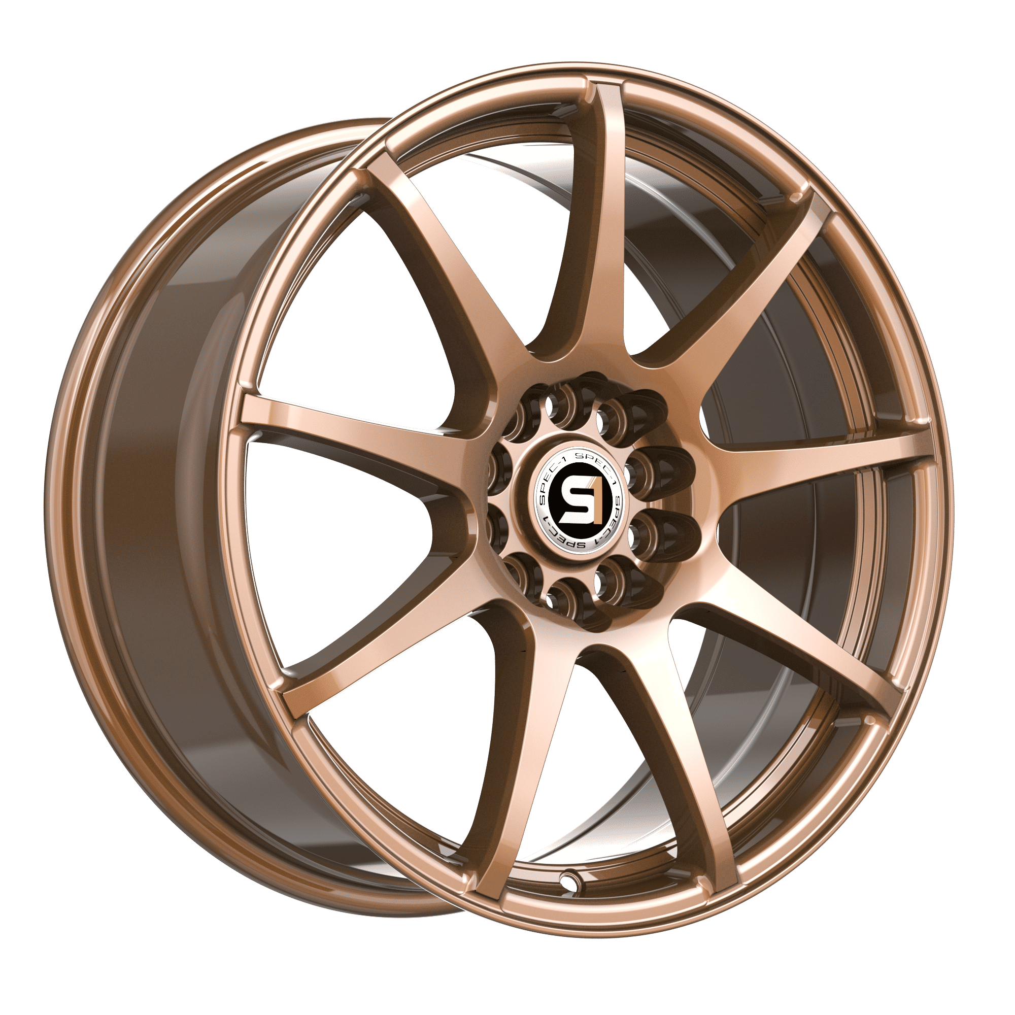 Spec-1 Racing SP-67GBZ 18x8 5x112 / 5x114.3 38 73.1 Gloss Bronze ...