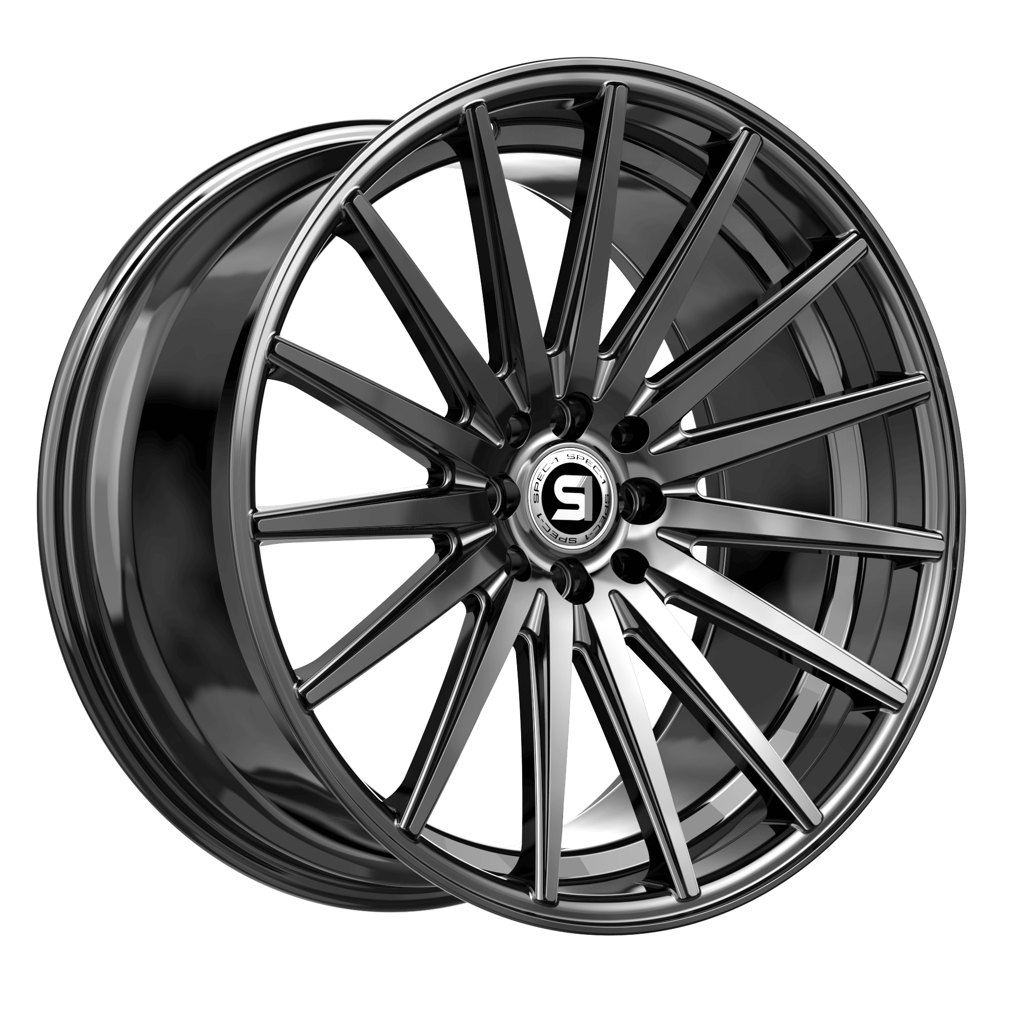 Spec-1 Racing SP-69GB 18x8 5x110 / 5x114.3 38 73.1 Gloss Black ...