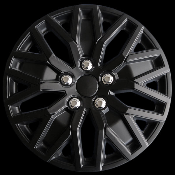 DAI Snap-On Hubcaps - 16'' Black - Set Of 4 – The Wheel Shop CA INC