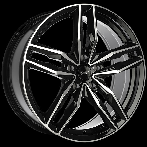DAI Wheels Moda 17x7.5 5x114.3 42 Classic Gloss Black - Machined Face ...