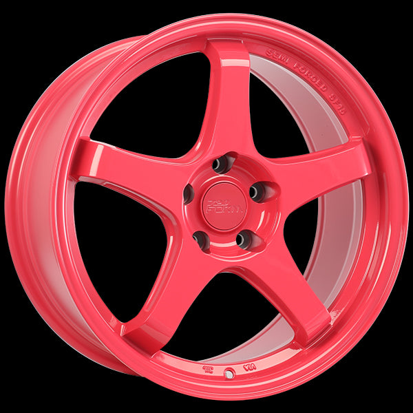 720 Form FF6 18x8.5 5x114.3 35 73.1 Bubble Gum Pink – TheWheelShop.ca