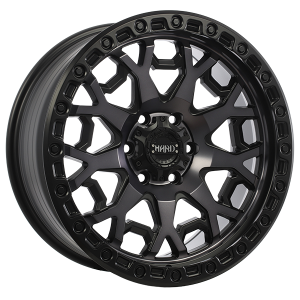 Ruffino Hard Midnight 17x9 6x139.7 15 108.1 Satin Black - Machined Fac ...