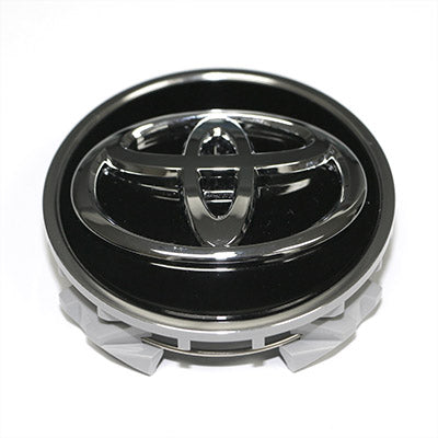 OEM Toyota Cap - Black With Chrome Crest - 42603-06150 – The Wheel Shop ...