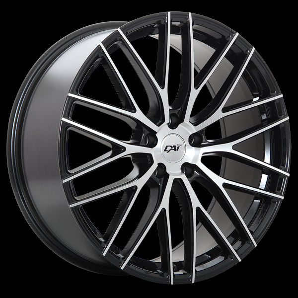 DAI Wheels Rennsport 17x7.0 5x114.3 45 73.1 Gloss Black With Machined ...