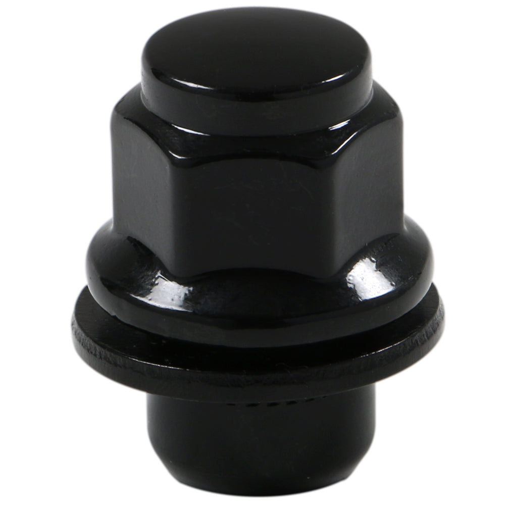 Mag W/Washer Black Nut OEM Flat/60° Seat - 12x1.50mm - 12mm Shank OD 1 ...
