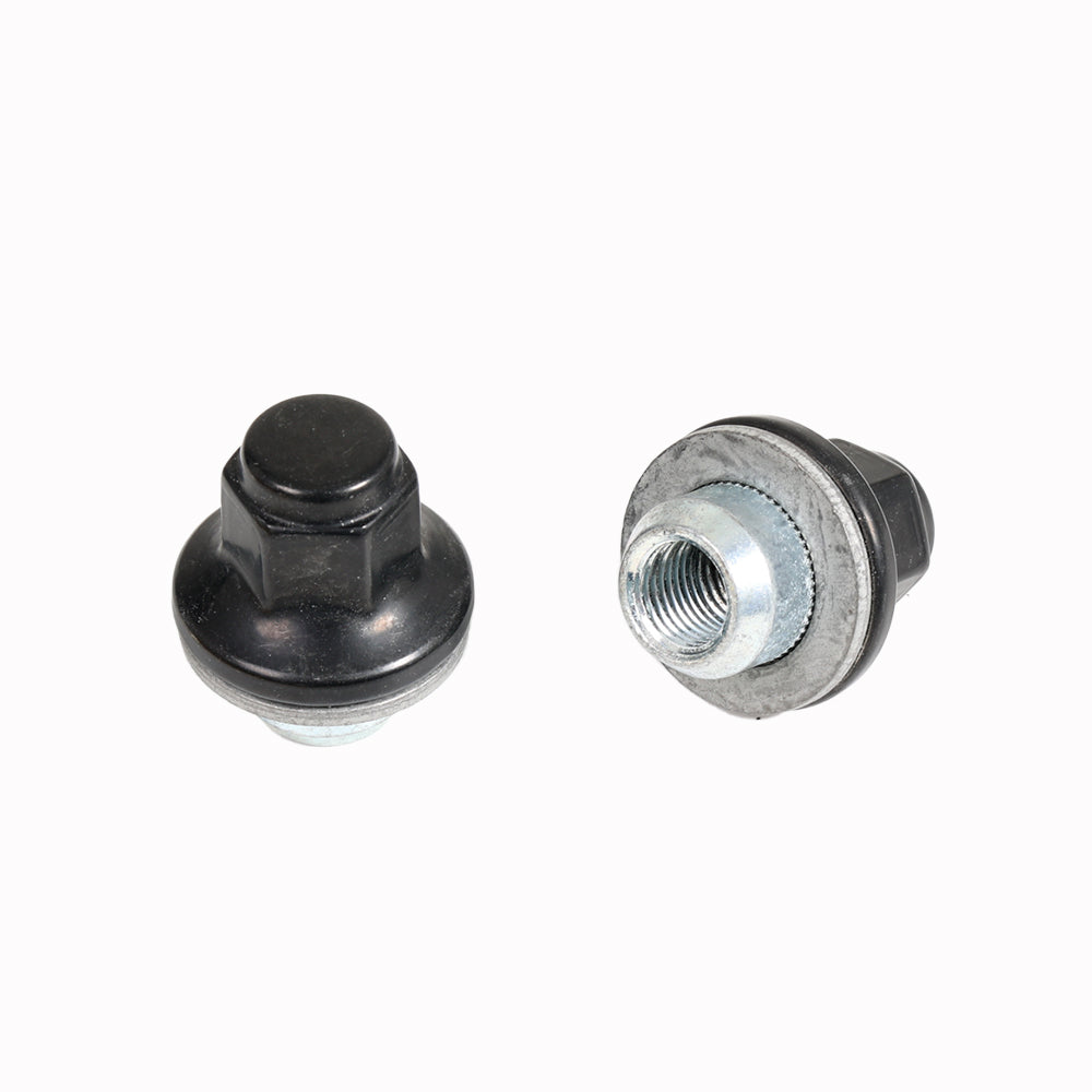 Mag W/Washer Matte Black Nut OEM Flat/60° Seat-14x1.50mm-12mm Shank OD ...