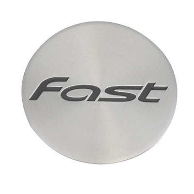Machine Emblem With Black (Fast) Logo - Flat - EM-445FLB – TheWheelShop.ca