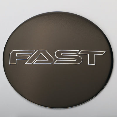Black Emblem With Chrome Outline (FAST) Logo - Dome - EM-500DBCF ...