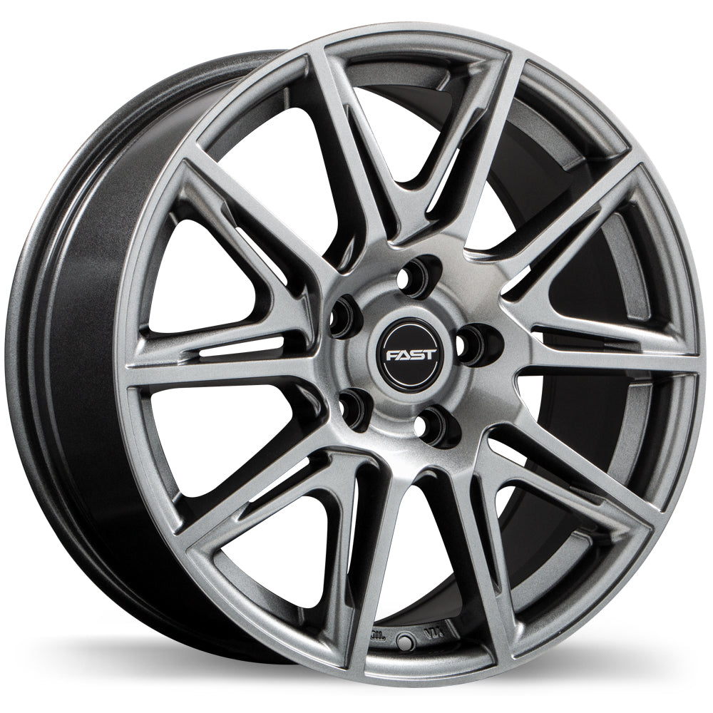 Fast Wheels Switch 18x8.0 5x114.3 +35 66.1 Titanium – The Wheel Shop CA INC
