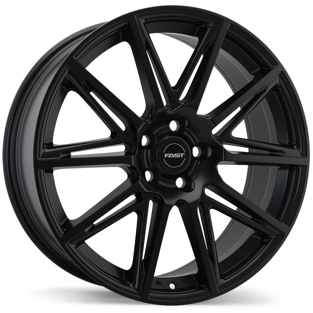 Fast Wheels Switch 19x8.0 5x114.3mm +45 66.1 Satin Black – The Wheel ...