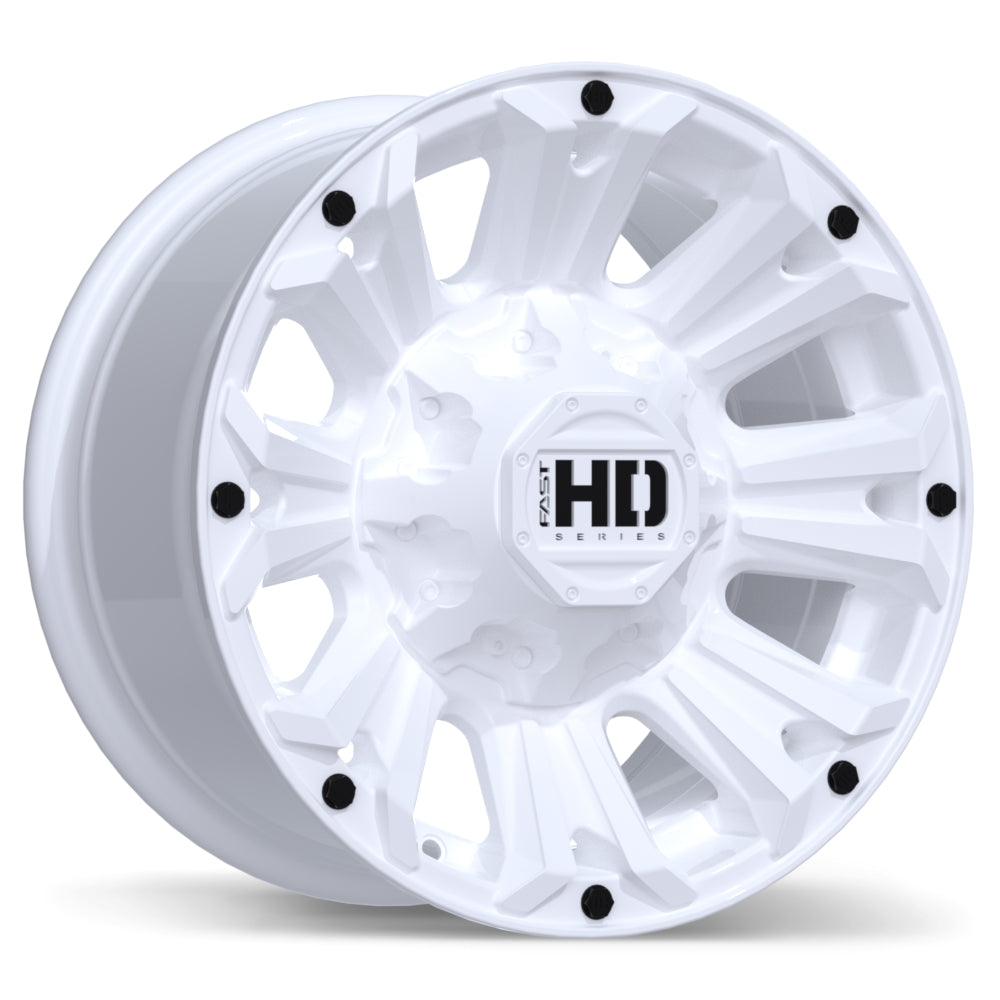 Fast HD AO 16x8.0 8x165.1 10 125.0 Gloss White – The Wheel Shop CA INC