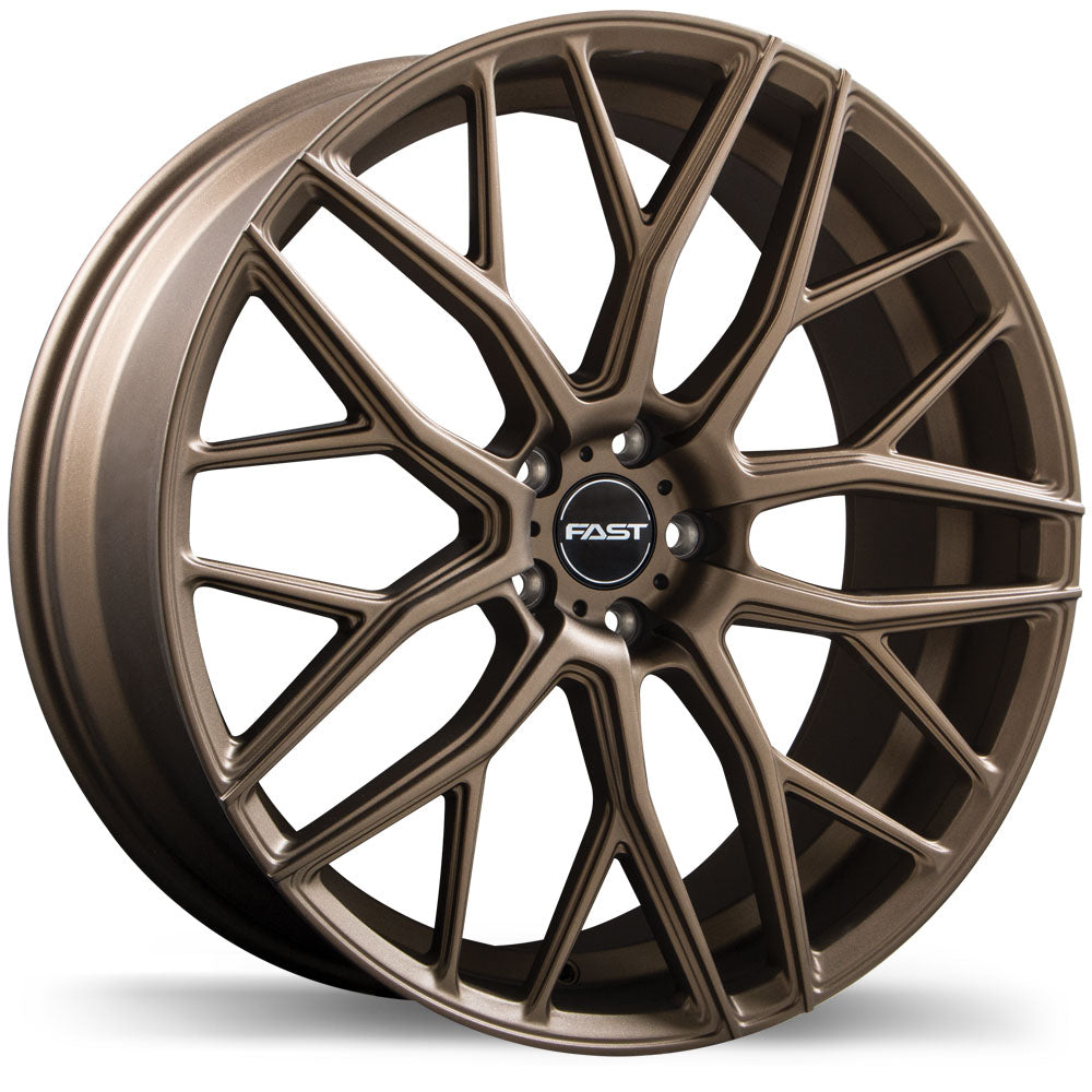 Fast Wheels Vybz 18x8.0 5x114.3mm +40 72.6 Textured Bronze – The Wheel ...