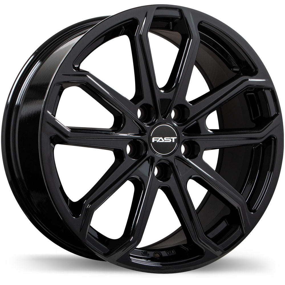 Fast Wheels Impression 19x8.5 5x114.3mm +45 66.1 Gloss Black ...