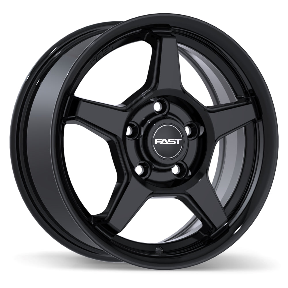 Fast Wheels Flair 15x6.0 5x114.3mm 40 67.1 Gloss Black – The Wheel Shop ...