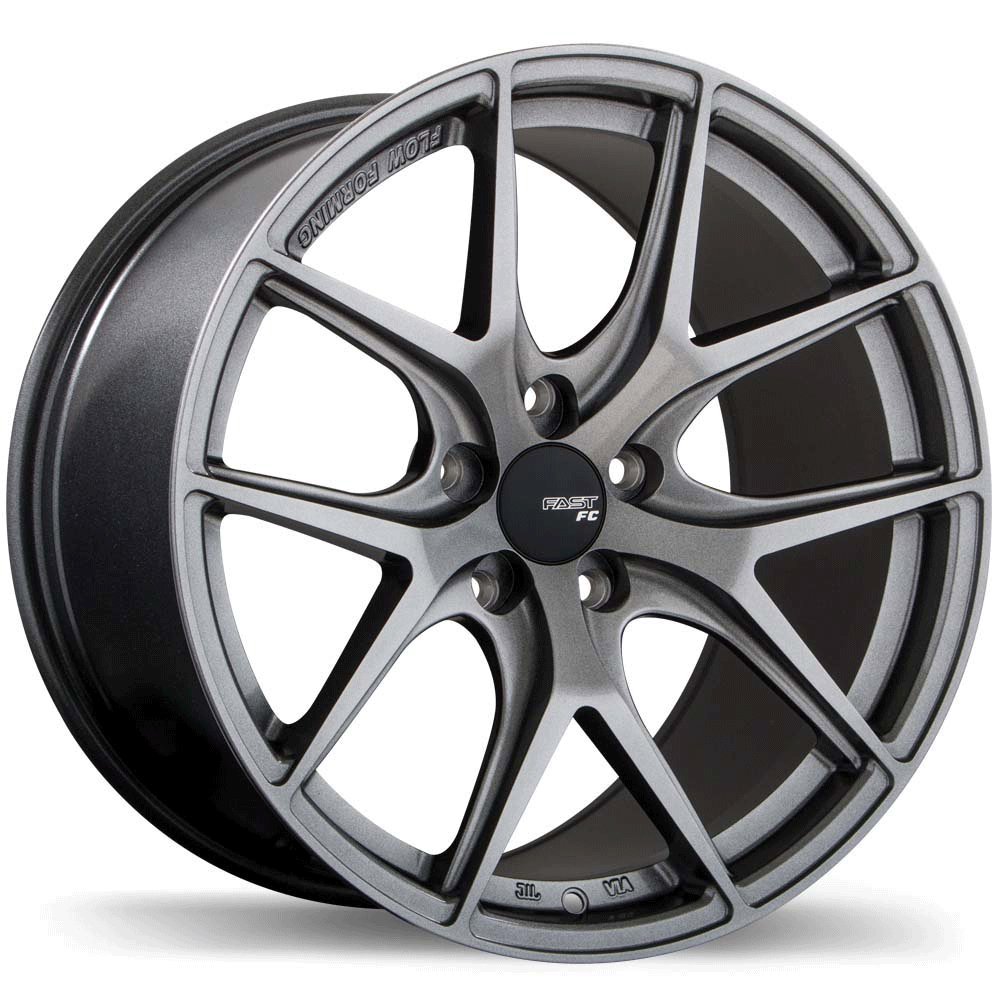 Fast Wheels FC04 19x9.5 5x112 +35 72.6 Titanium – TheWheelShop.ca