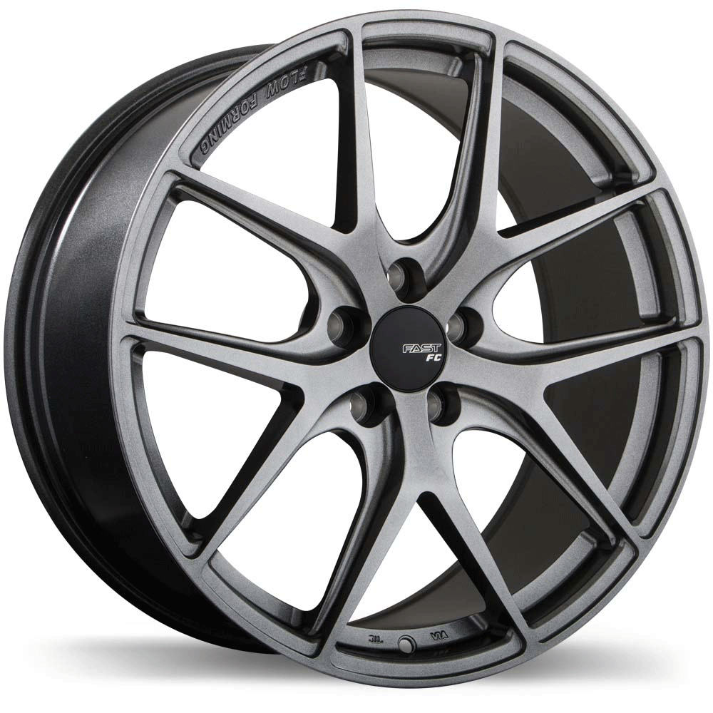 Fast Wheels FC04 17x8.0 5x100mm +35 72.6 Titanium – TheWheelShop.ca