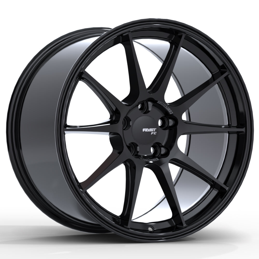 Fast Wheels FC08 18x9.5 5x114.3 38 72.6 Gloss Black – The Wheel Shop CA INC