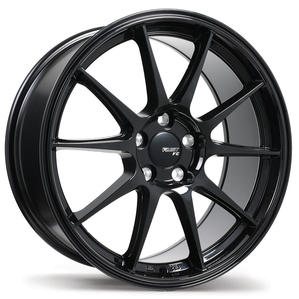 Fast Wheels FC08 18x8.0 5x112mm +40 72.6 Gloss Black – TheWheelShop.ca