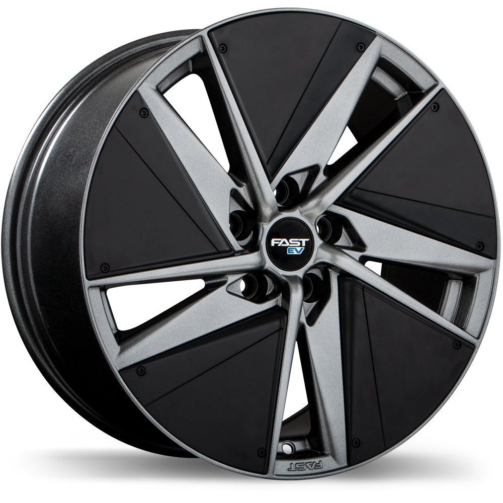 Fast Wheels EV01() 19x8.0 5x112 45 66.6 Titanium – The Wheel Shop CA INC