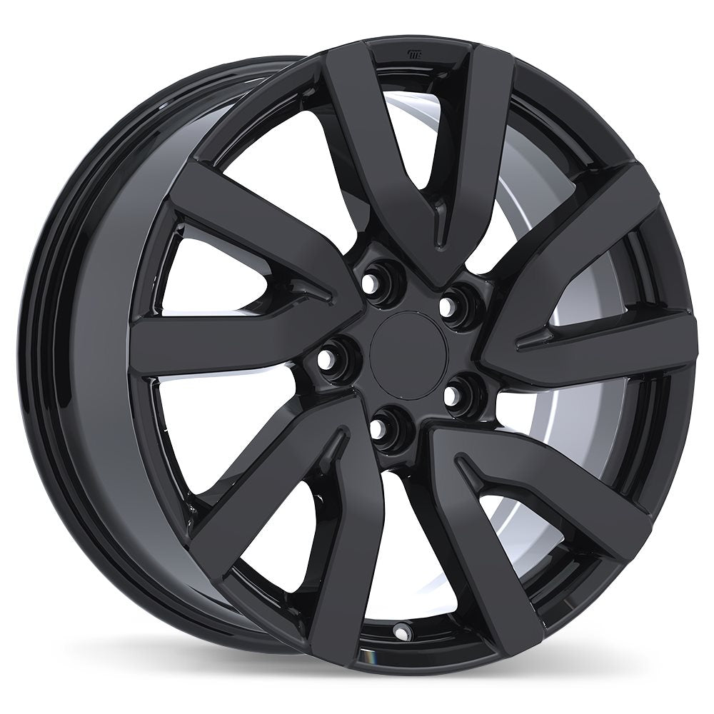 Replika R249 18x8.0 5x120mm +55 64.1 Gloss Black – The Wheel Shop CA INC