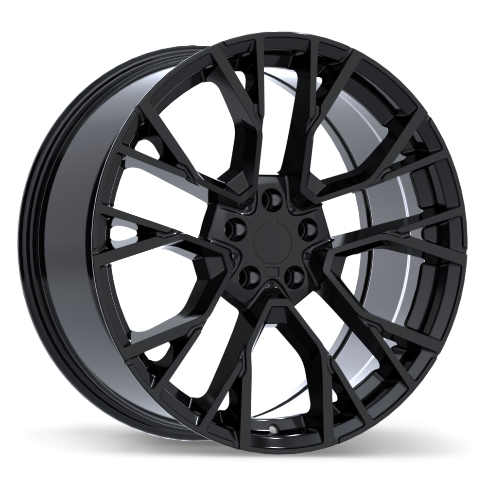 Replika R253 20x9.0 5x112 +30 66.6 Gloss Black – The Wheel Shop CA INC