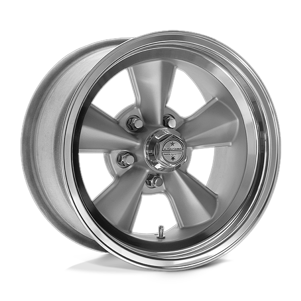 American Racing Vintage Vnt70r 15x7 5x120.65 0 72.56 Gunmetal W / Poli ...