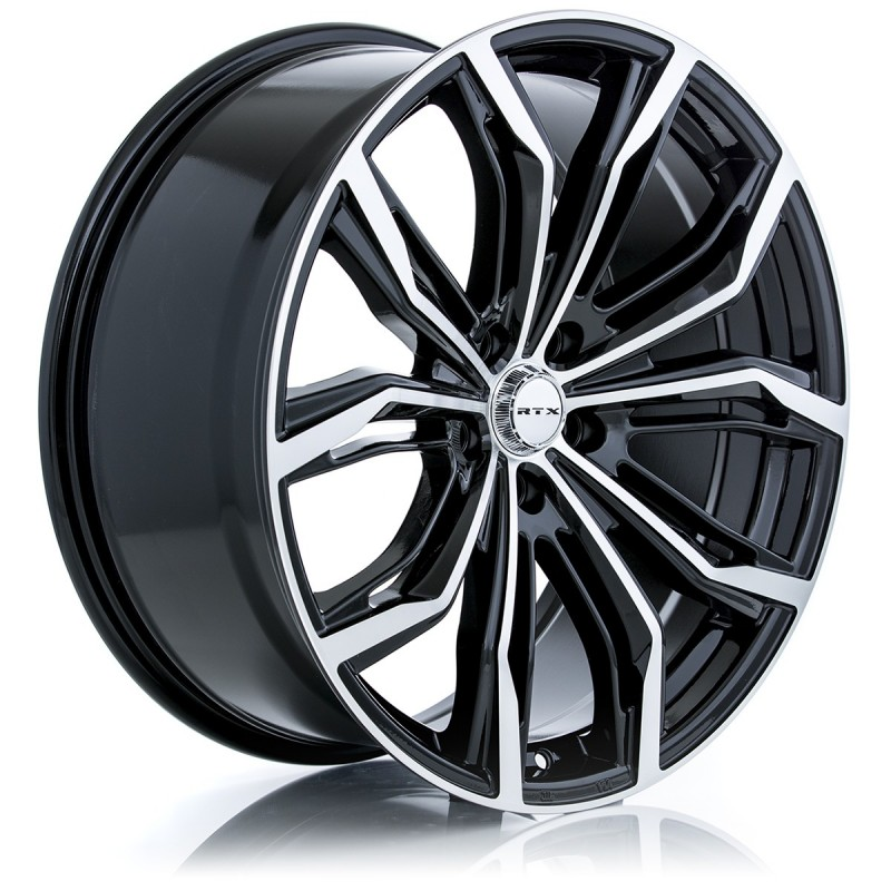 RTX Black Widow 18x8 5x120 35 74.1 Black Machined – The Wheel Shop CA INC