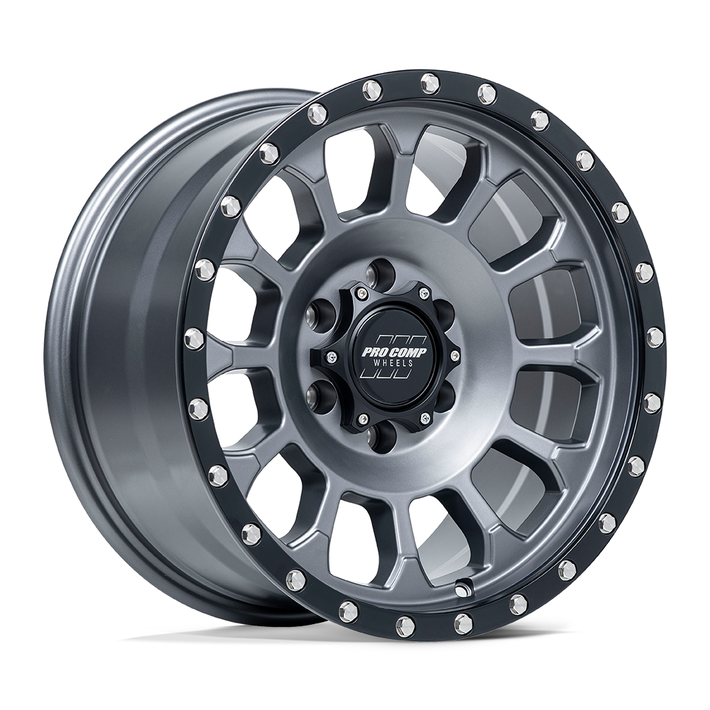 Pro Comp Pa34 Rockwell 17x8.5 6x139.7 0 108 Matte Graphite With Black ...