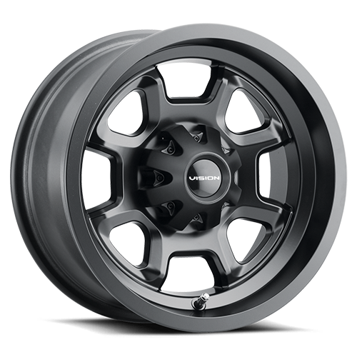 Vision Wheel (UTV) 415 Bomb 12x8 4x136 -10.2 110.5 Matte Black ...